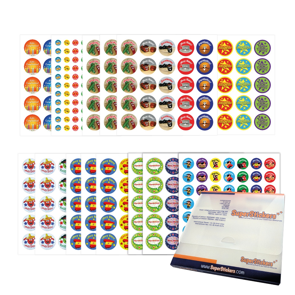 Spanish Sticker Quick Packs | SuperStickers.com