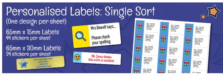 Single Sort Rectangular Stickers | SuperStickers